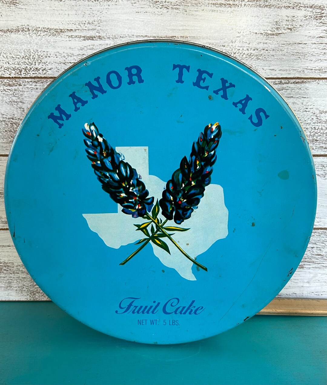 Vintage Manor, Texas Fruit Cake Tin - Etsy