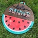 Hello Summer Watermelon Welcome Sign/ Summer Door Hanger/ Door | Etsy