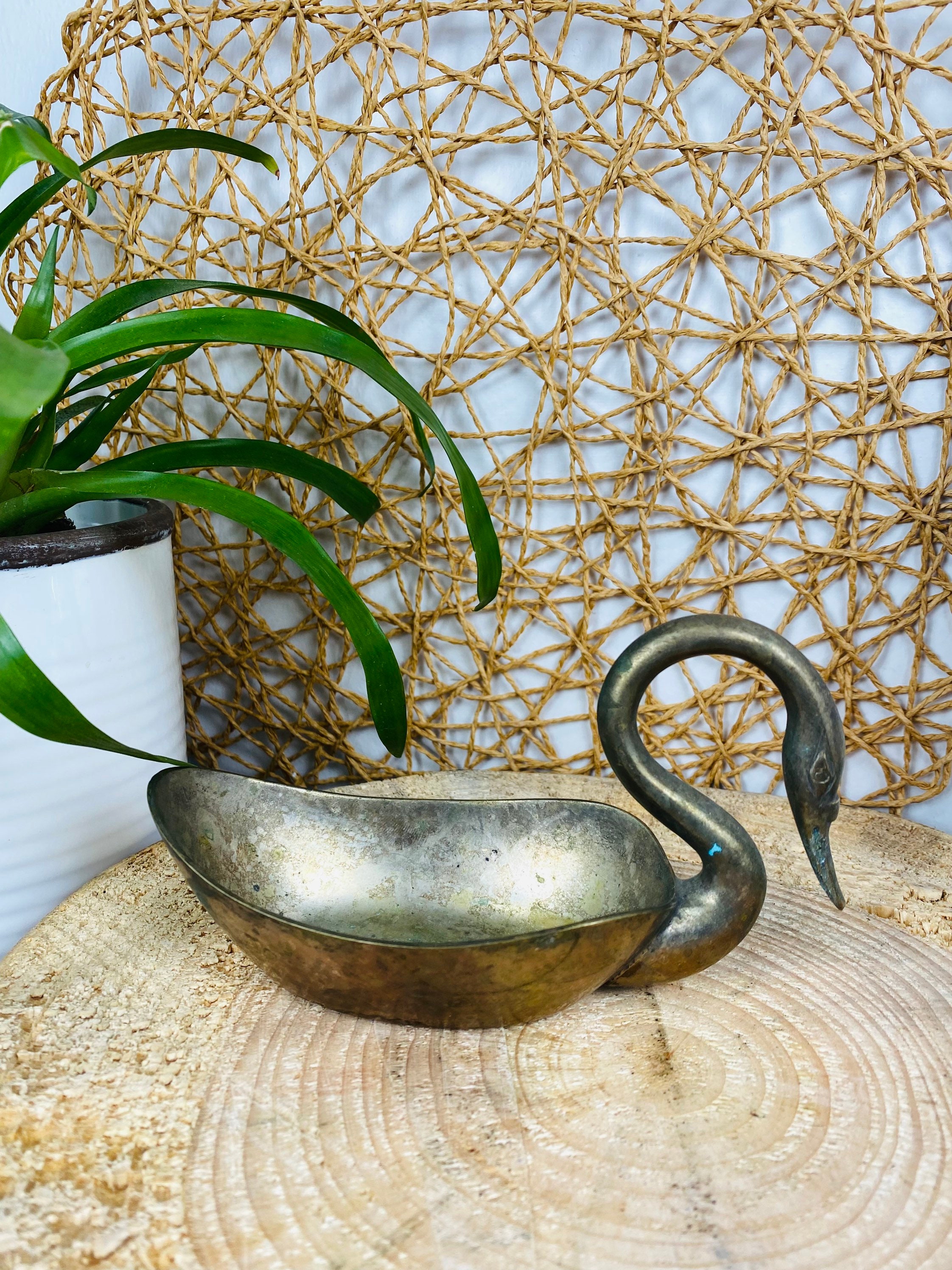 Metal Swan Dish or Jewelry Holder - Etsy