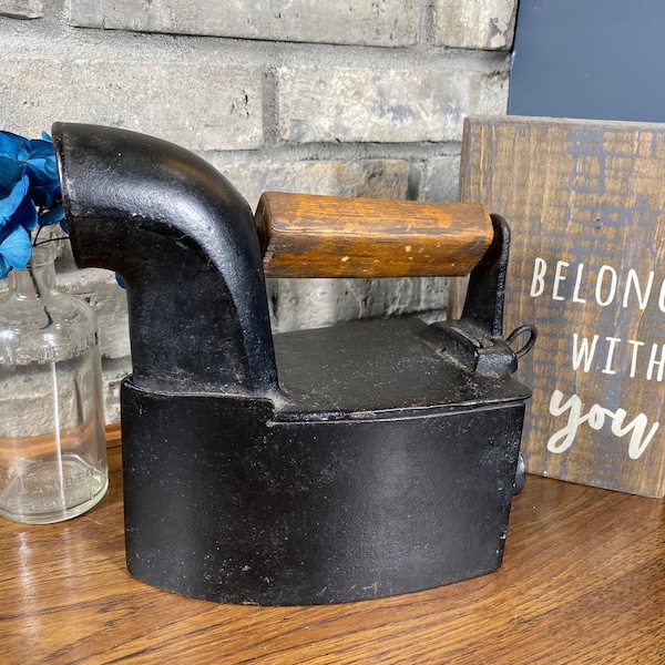 Antique Cast Iron Clothing Iron - Etsy