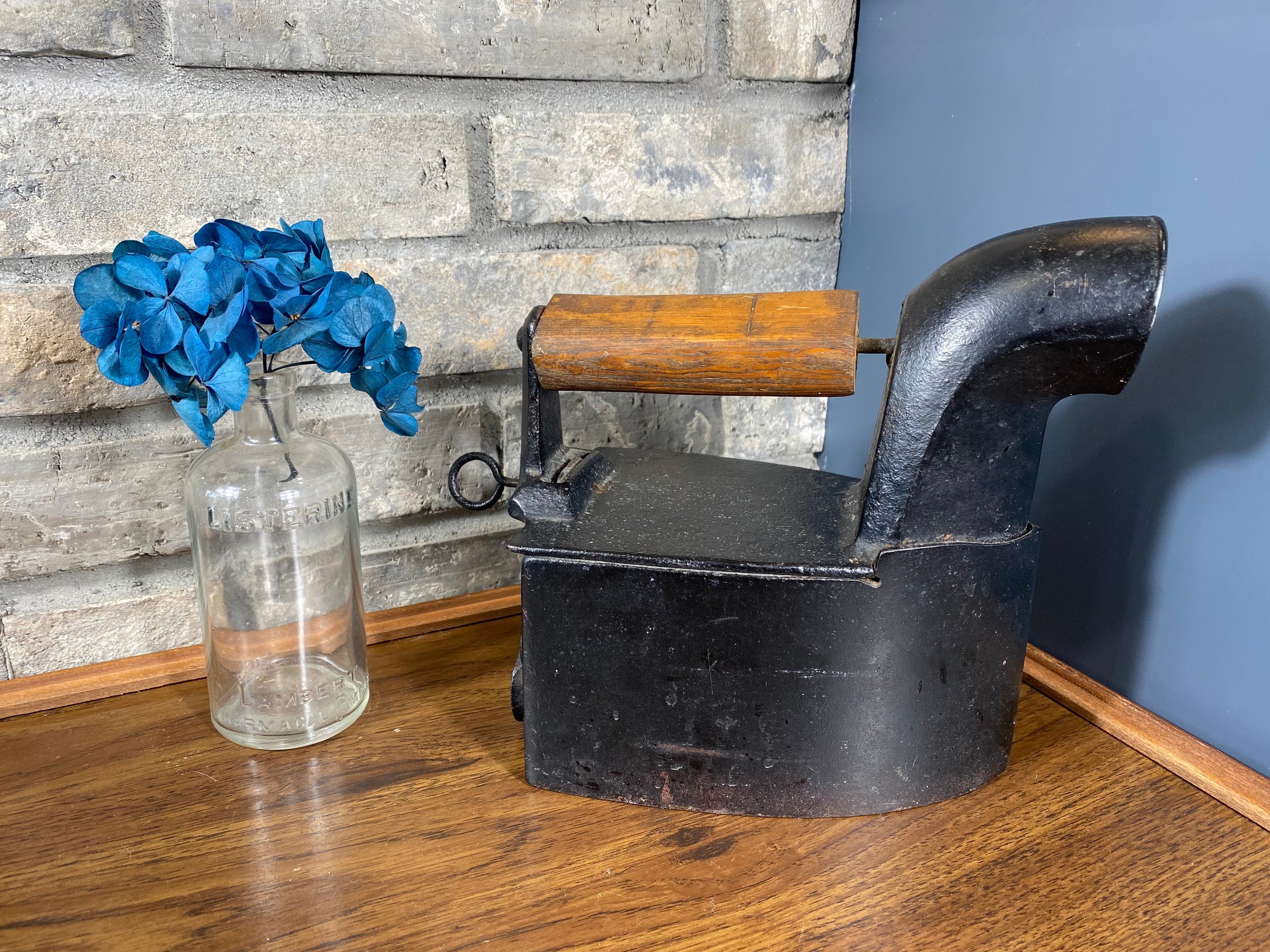 Antique Cast Iron Coal Box Clothing Iron With Chimney Also - Etsy