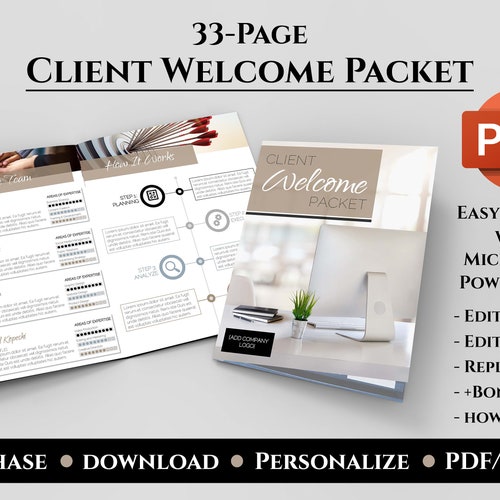 Client Welcome Packet Template Client Onboarding Template - Etsy