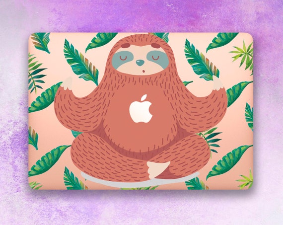 Macbook Skin Sloth Macbook Pro 13 M2 Cute Yoga Mac Pro 14 M1 - Etsy
