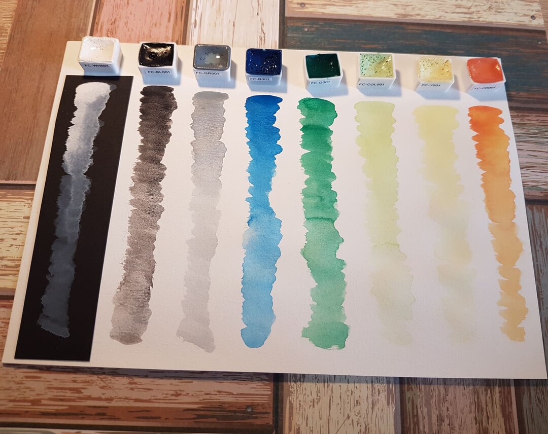 Reduced Watercolors Handmade Colors in Different Colors by fierycolors ...