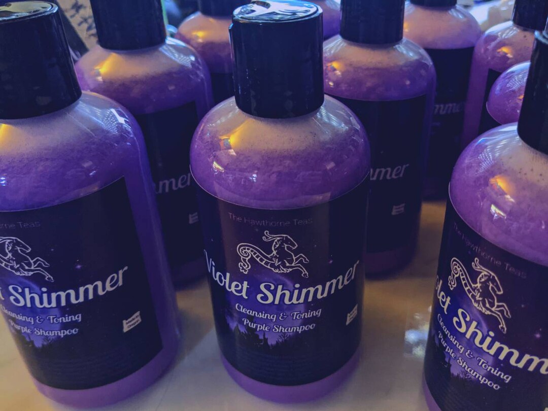 Violet Shimmer - Toning and Cleansing Purple Shampoo - Etsy