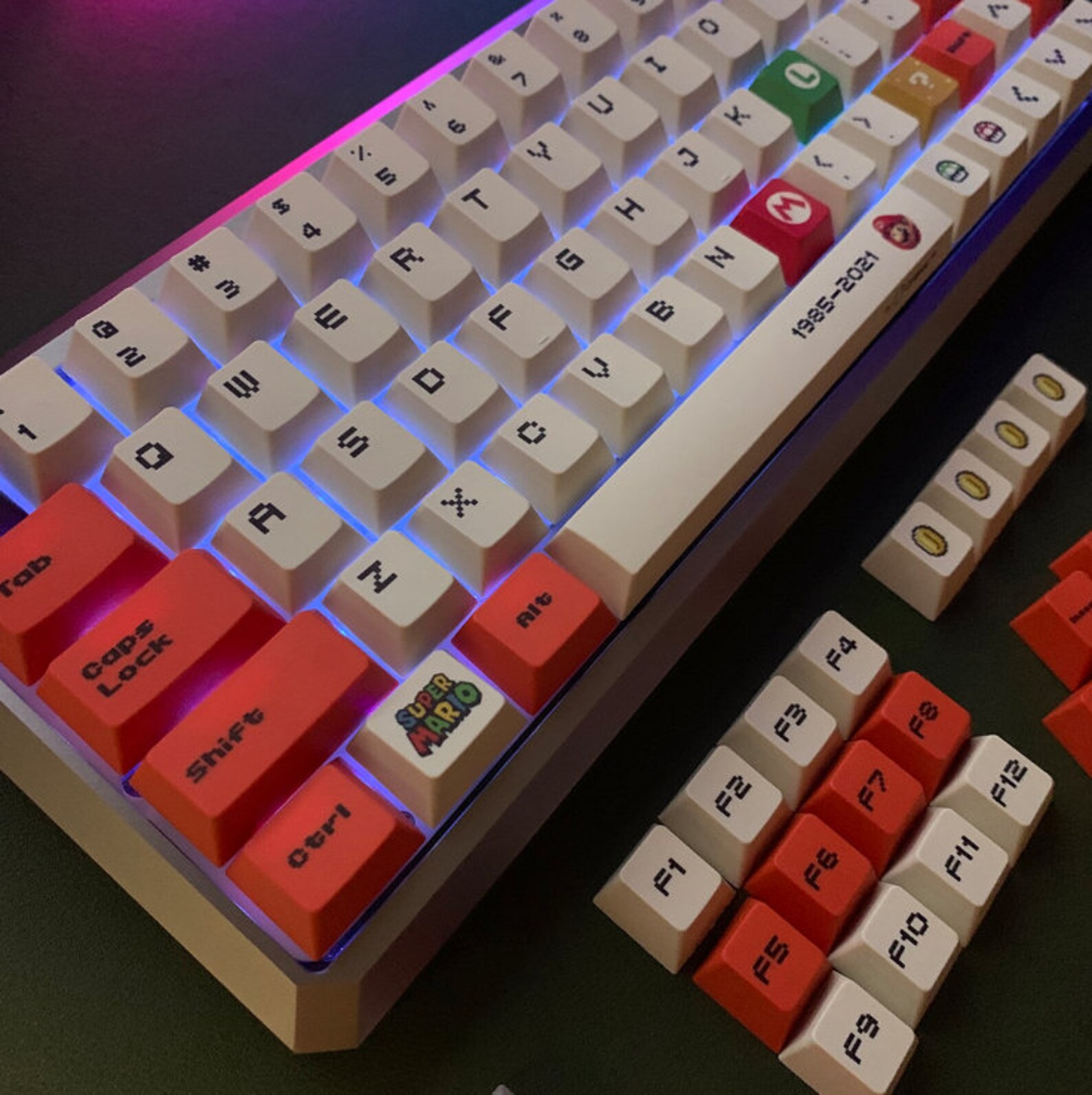 Cute Pokemon Keycaps Anime PBT Cherry Profile Cool Kawaii | Etsy