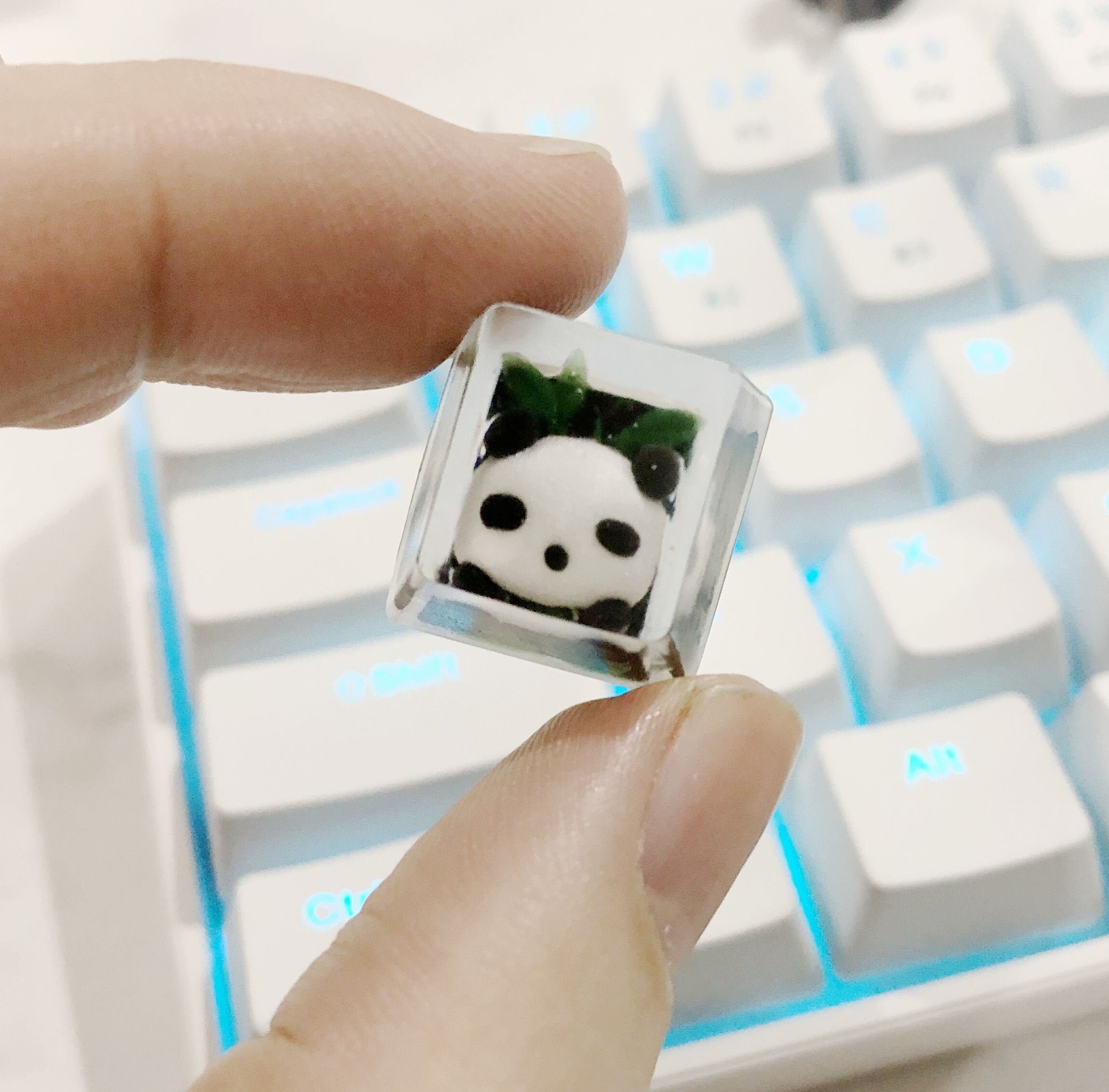 Panda Keycap Artisan Keycaps OEM R4 For Cherry MX Mechanical | Etsy