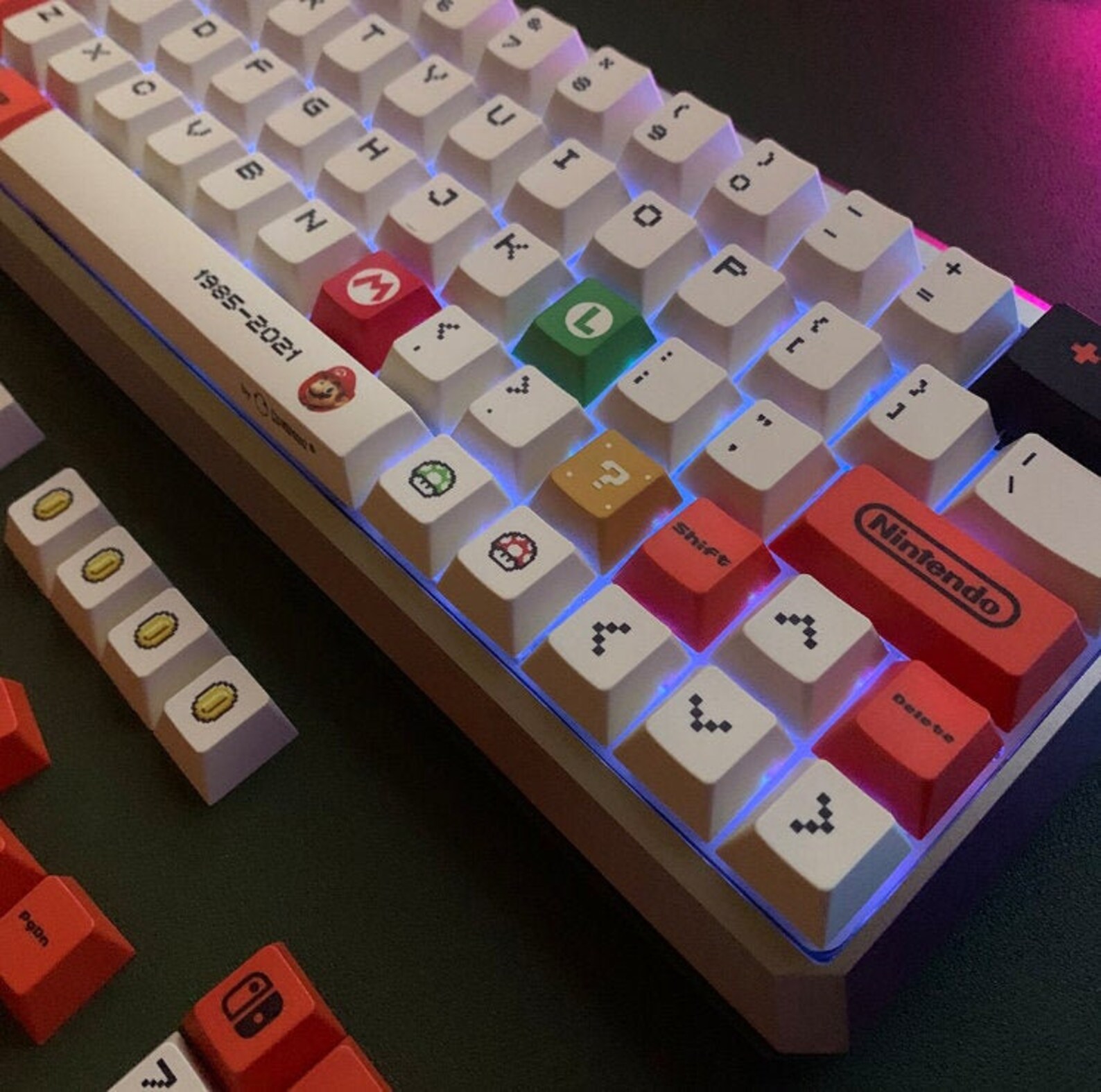 Cute Pokemon Keycaps Anime PBT Cherry Profile Cool Kawaii | Etsy