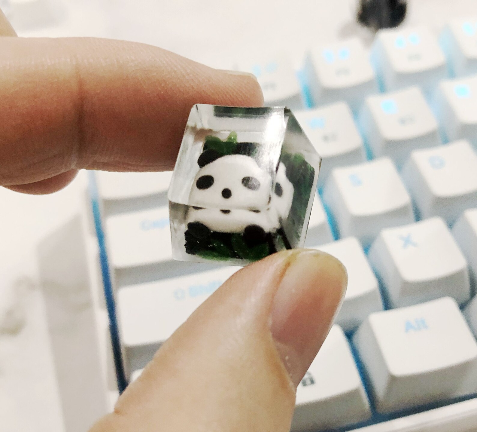 Panda Keycap Artisan Keycaps OEM R4 For Cherry MX Mechanical | Etsy
