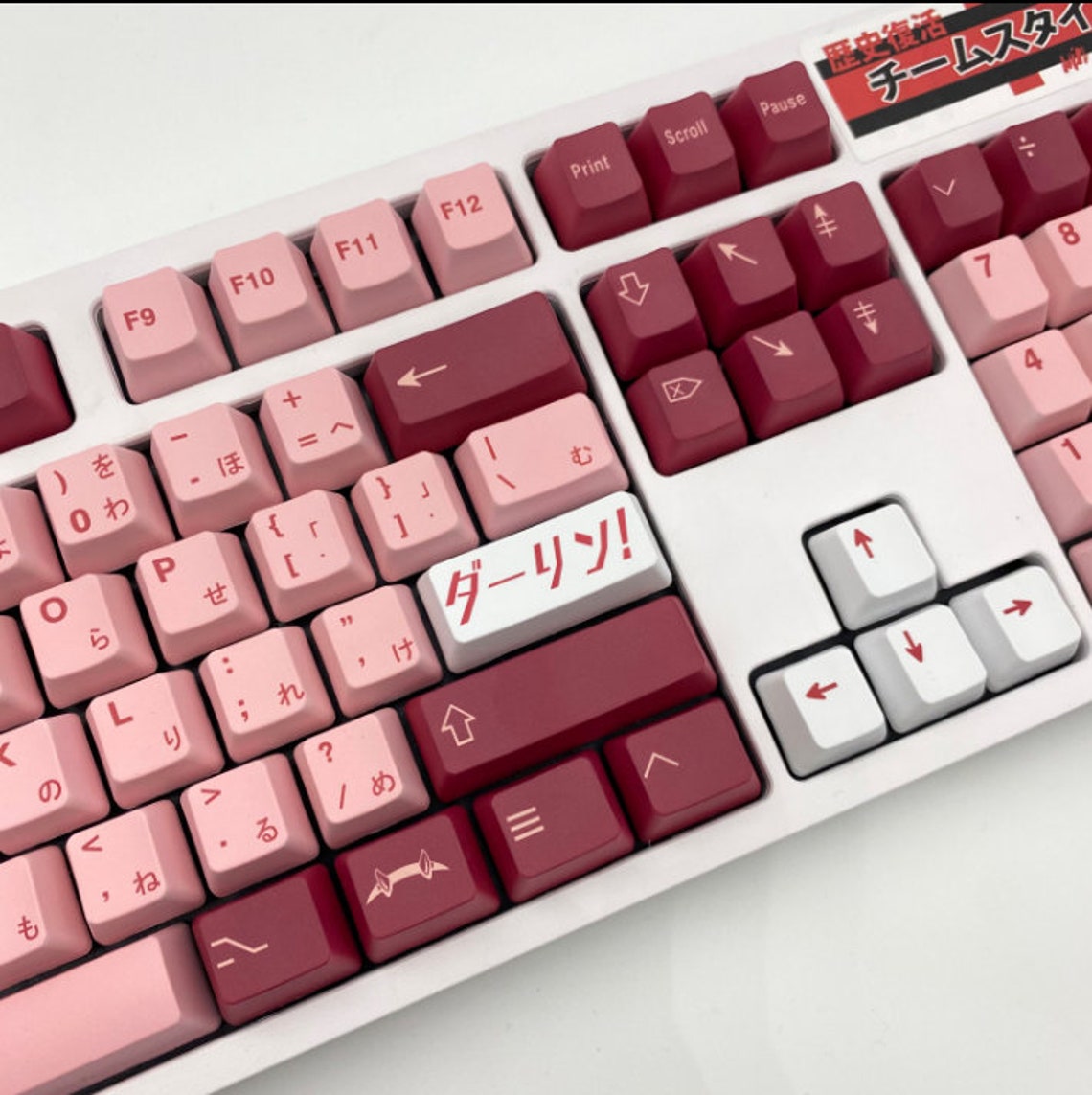 Darling in the Franxx Zero Two Keycaps Set Japanese Anime PBT | Etsy