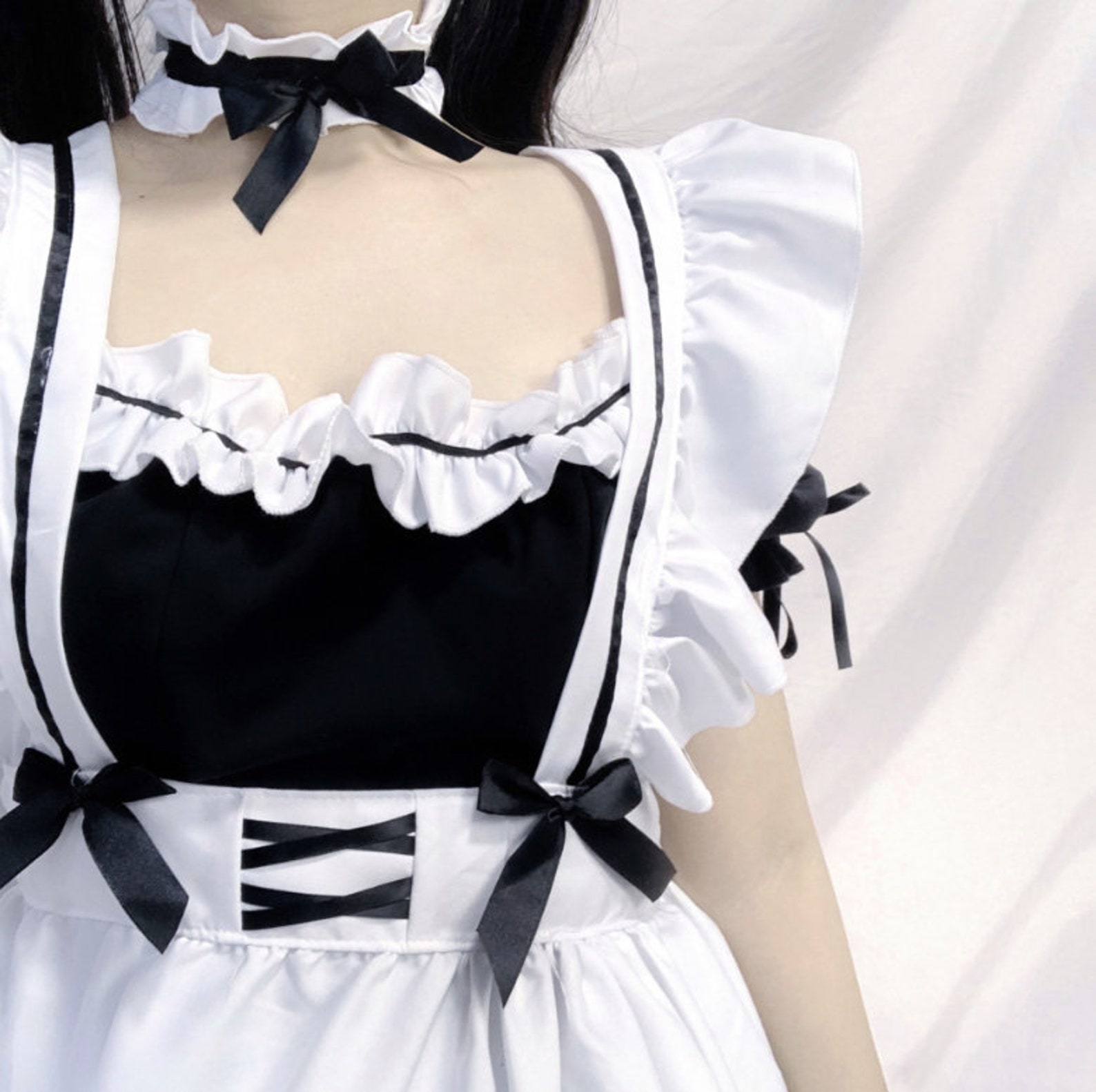 Maid Cosplay Costume Women Schoolgirl Dress Ladies French Maid Etsy