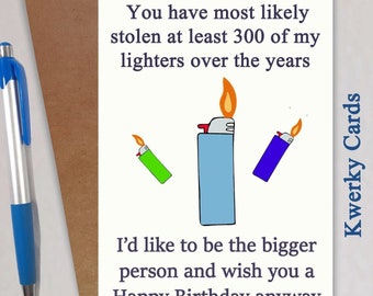 Smokers Birthday Card - Etsy