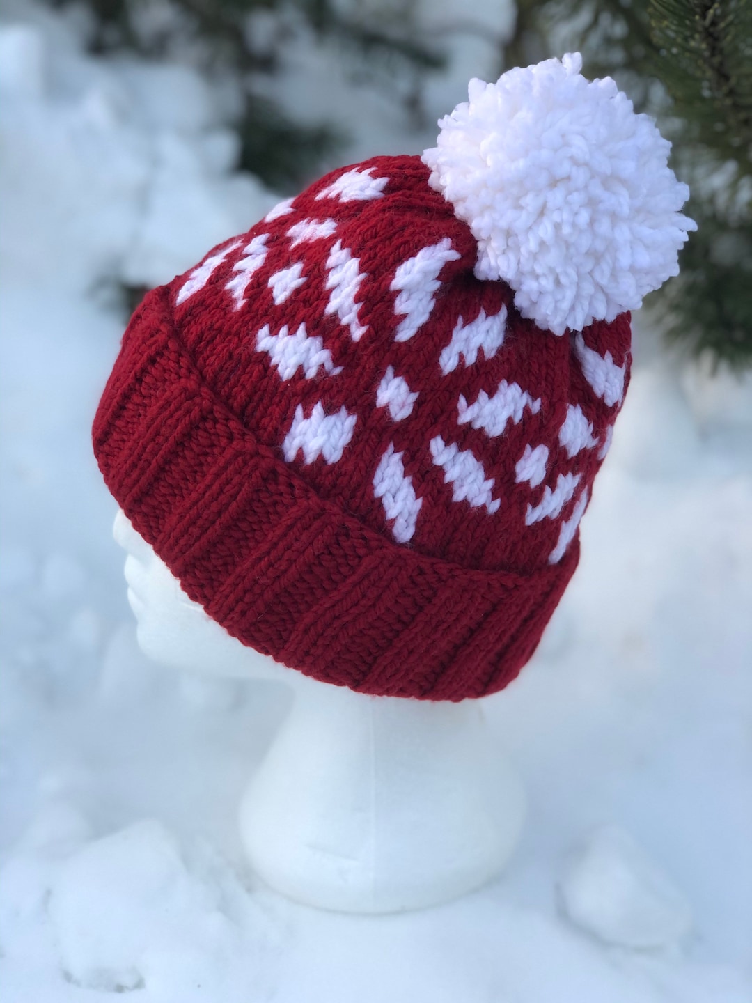 Animal Crossing Snowy Knit Cap - Etsy