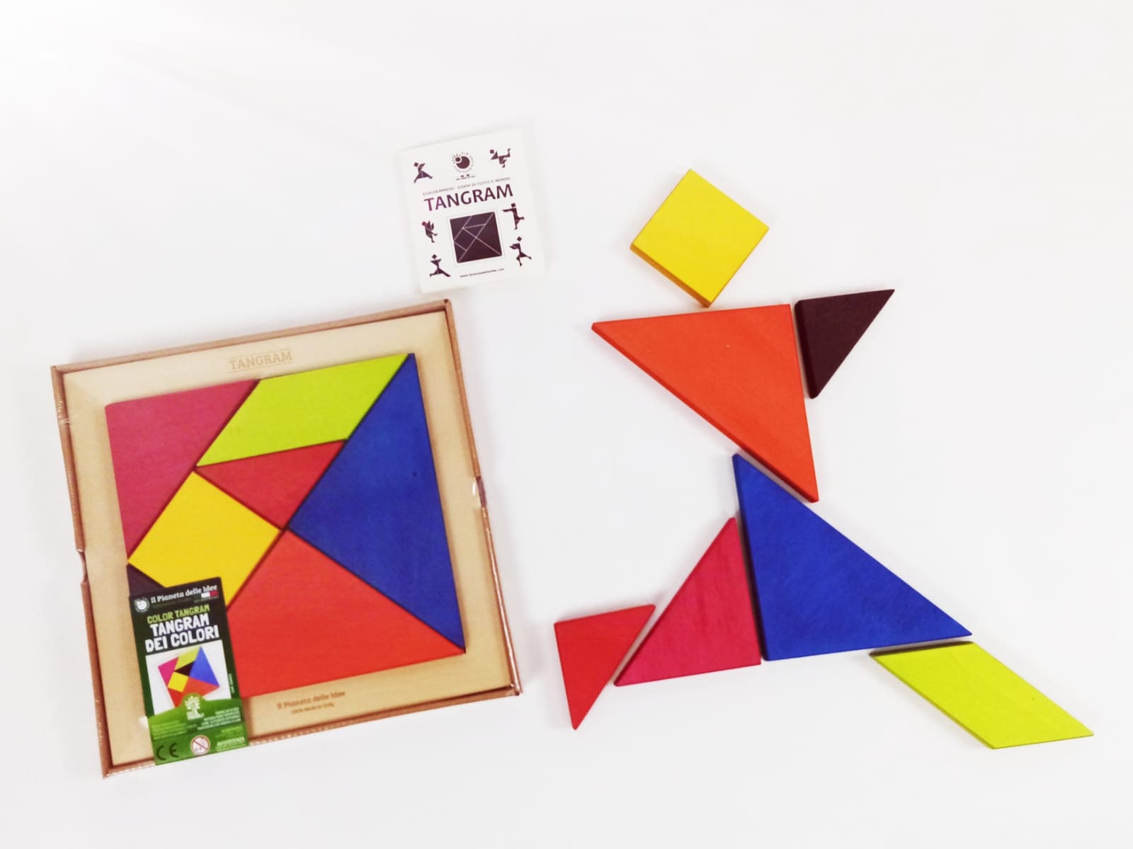 Tangram of Colors Large in Wood - Etsy