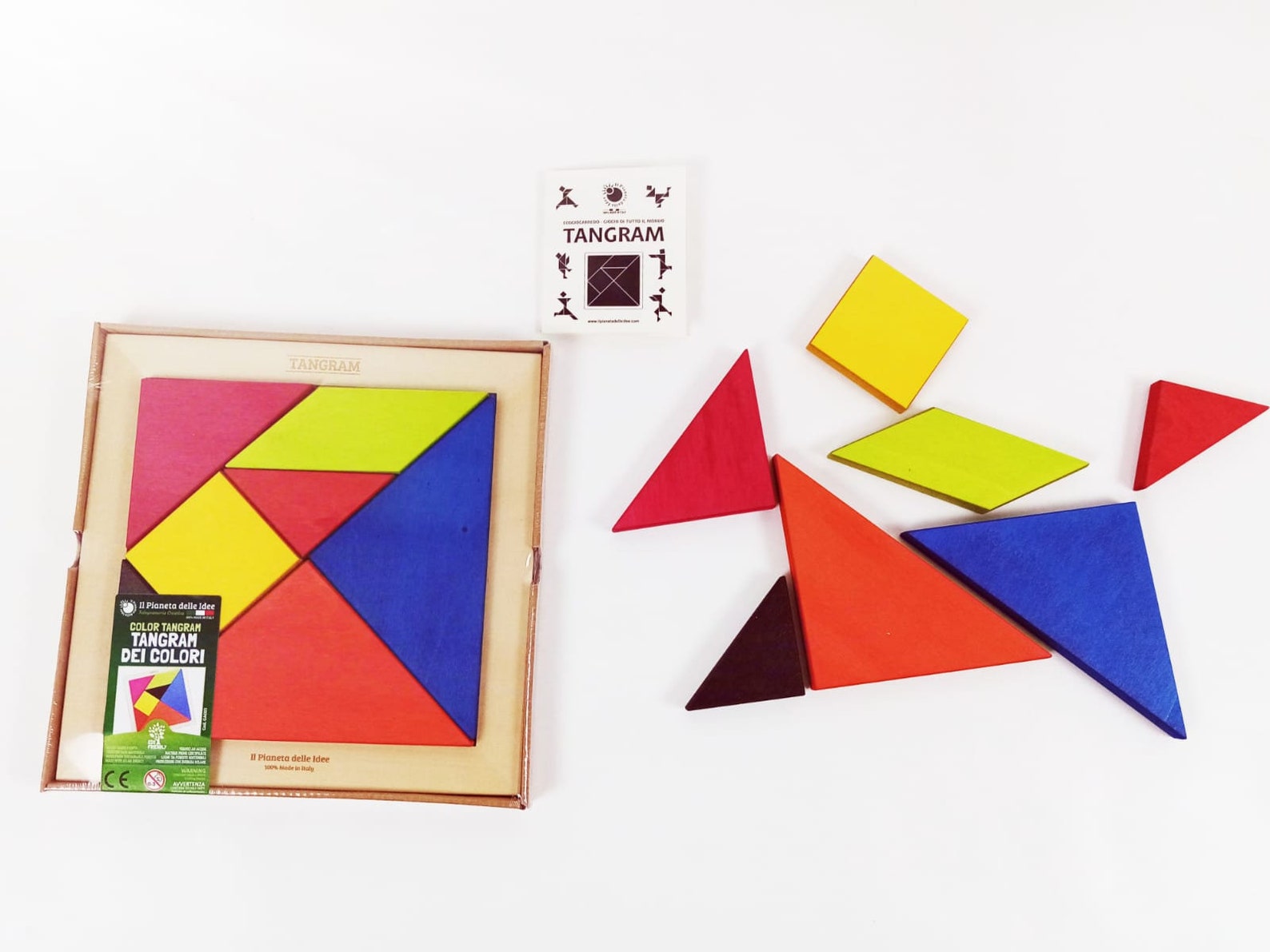 Tangram of Colors Large in Wood - Etsy