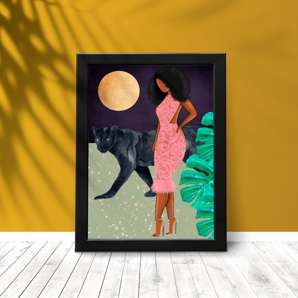 Black Woman Wall Art Instant Download African Woman Art Etsy
