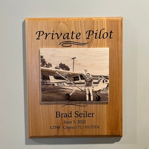 Private Pilot Plaque - Etsy