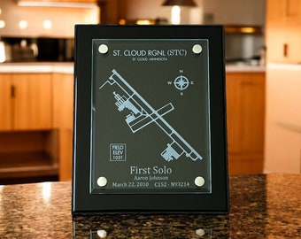 First Solo Flight Print Gift Customizable Gift, Printable Plaque ...