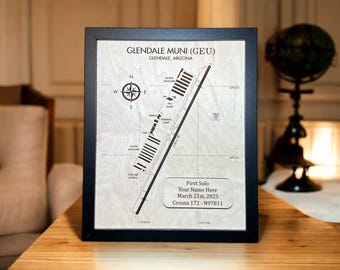 First Solo Flight| Custom First Solo Award | Clear Acrylic on Black ...