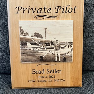 Private Pilot Plaque - Etsy