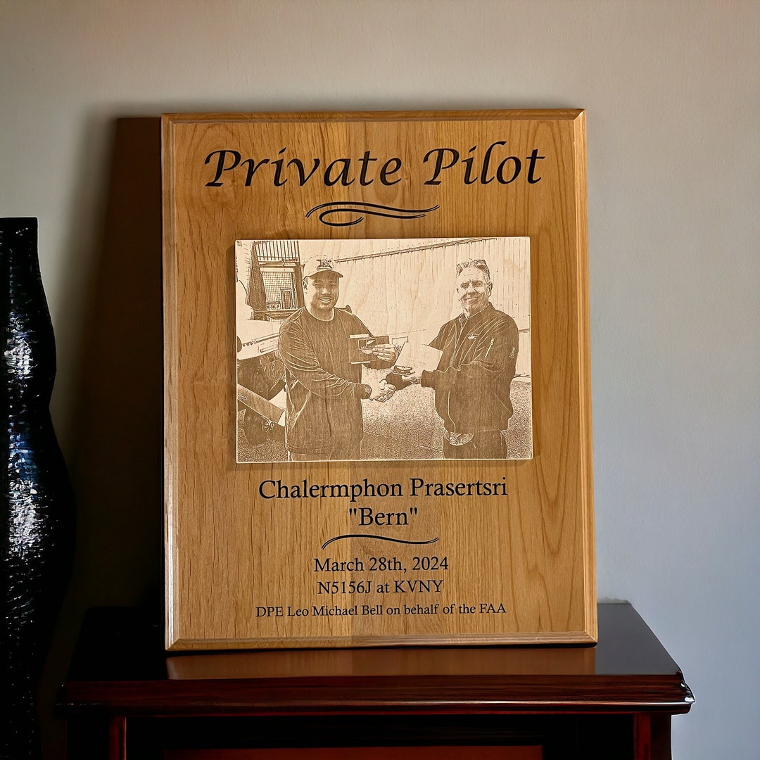 Private Pilot Plaque - Etsy