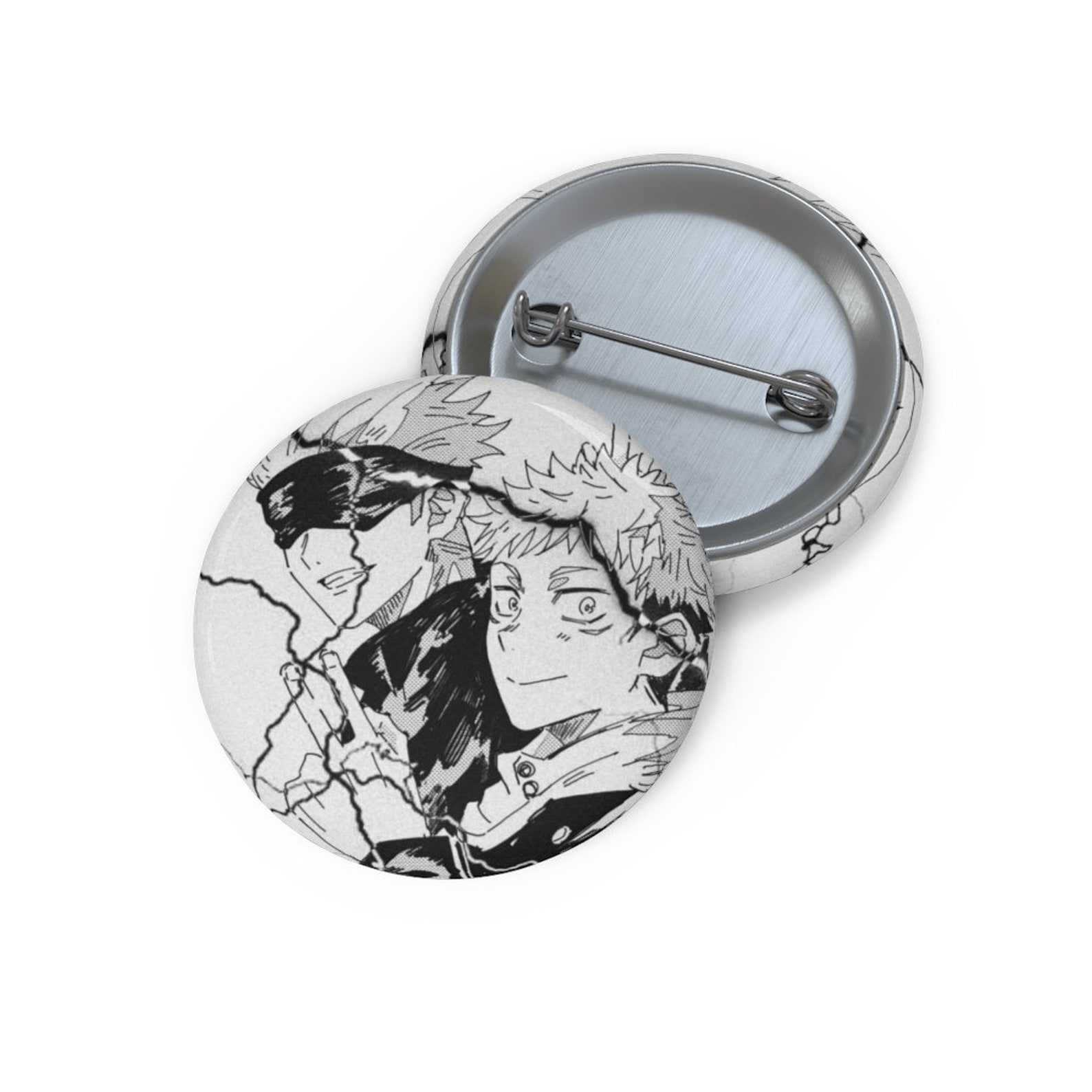 Jujutsu Kaisen Pin Button Metal Jjk Etsy