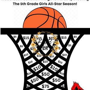 Color My Basketball Net Fundraiser - Etsy