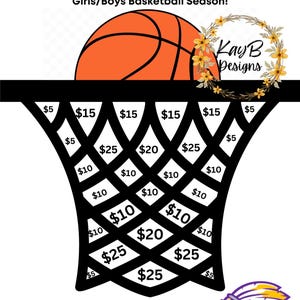 Color My Basketball Net Fundraiser - Etsy
