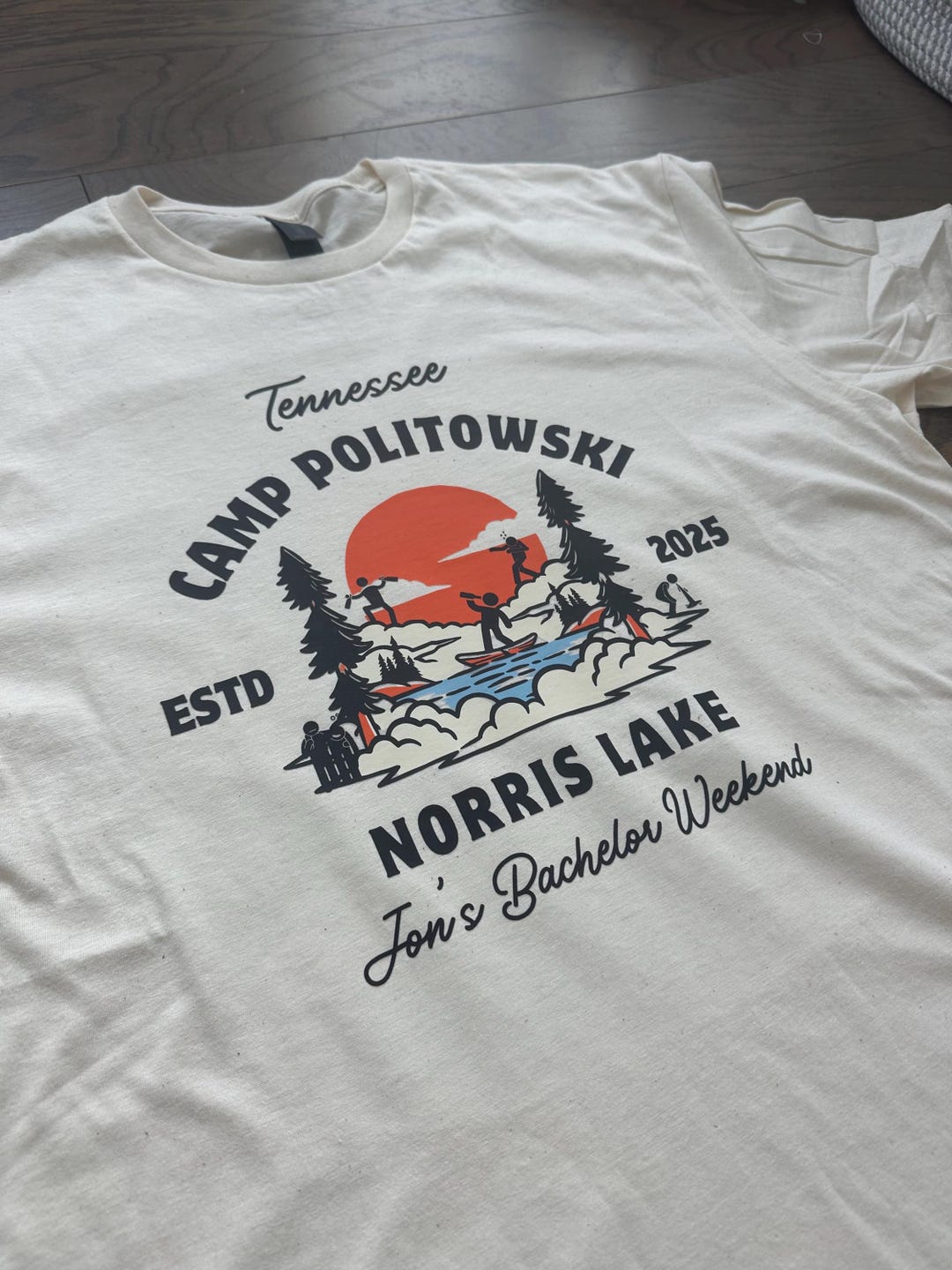 Custom Bachelor Party Shirt – Camp-themed Lake Weekend Tee ...