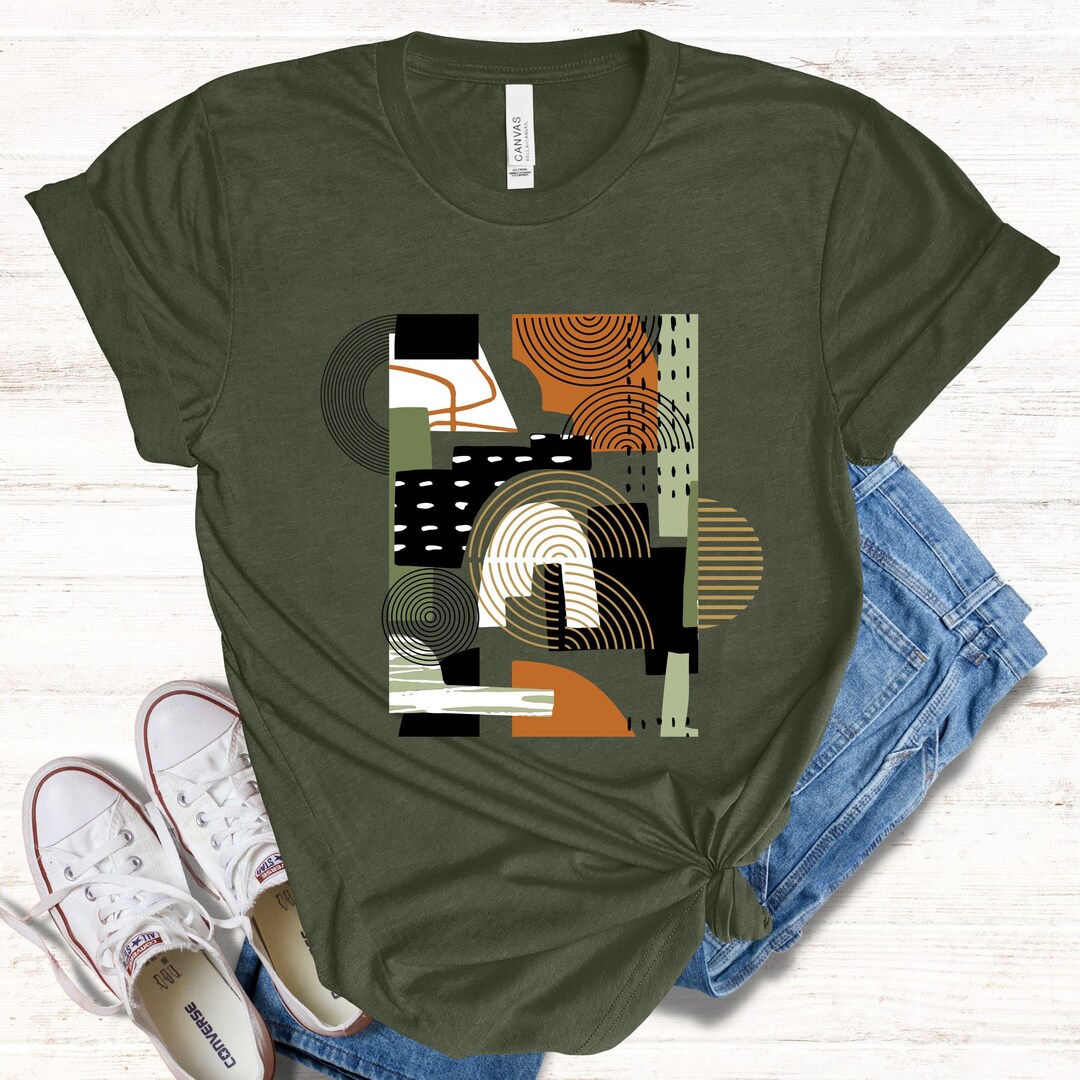 Geometric Maze Art Shirt - Contemporary Abstract Tshirt - Etsy