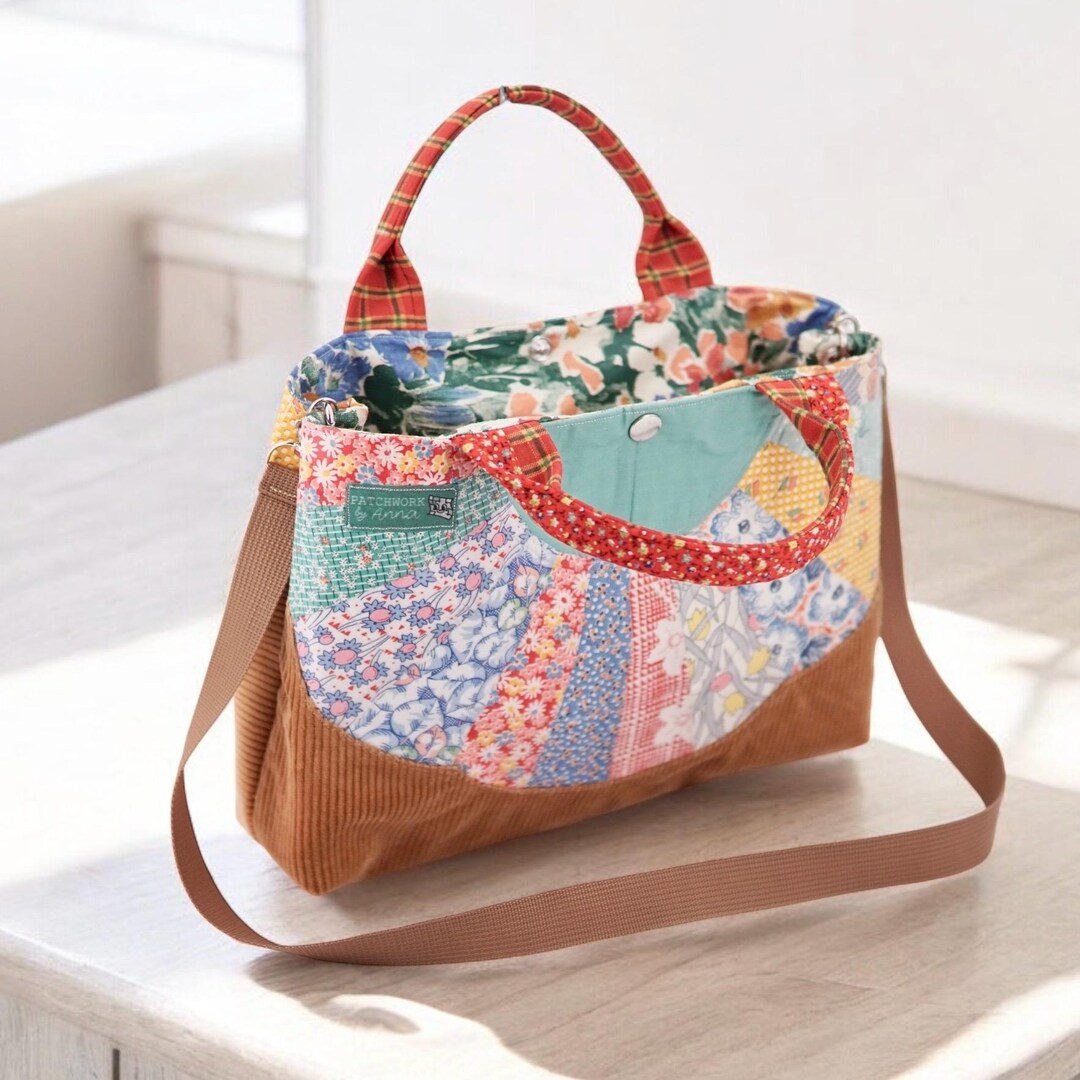 Quilted Patchwork Bag Crossbody Quilted Gift for Women Vintage ...
