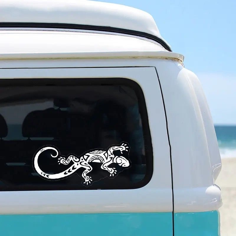 Ethnic Gecko Lizard Vinyl Car Decals Ethnic Stickers - Etsy