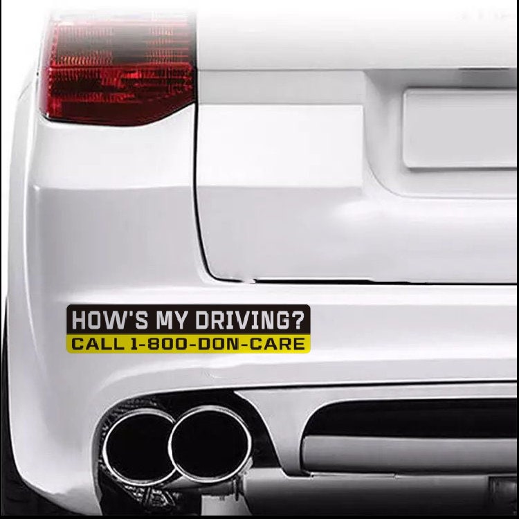 How is My Driving Warning Safety Vehicle Sticker, Funny Car Decoratin ...
