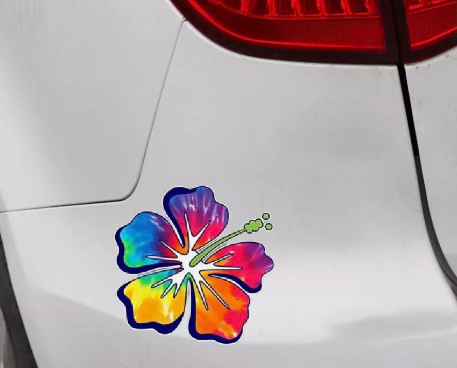 Hibiscus Tropical Flower Stickers Decal for Car, Hawaiian Flower ...