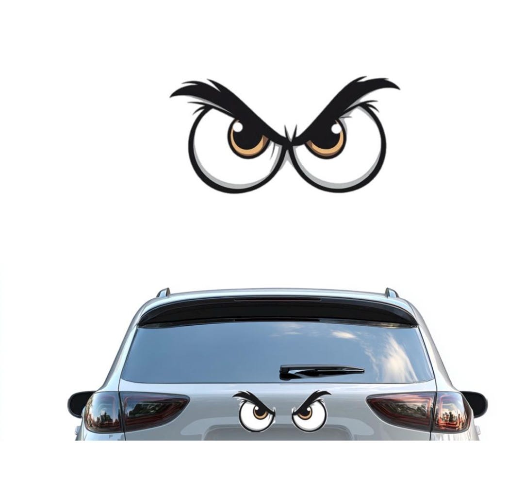 Cute Eyes Headlight Decals 1 Pair, Funny Decals for Truck Car Body ...