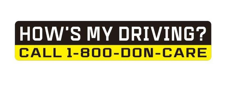 How is My Driving Warning Safety Vehicle Sticker, Funny Car Decoratin ...