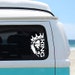 Lion Face Decal for Car Vinyl Window, Crown King With Lion Symbol Royal ...