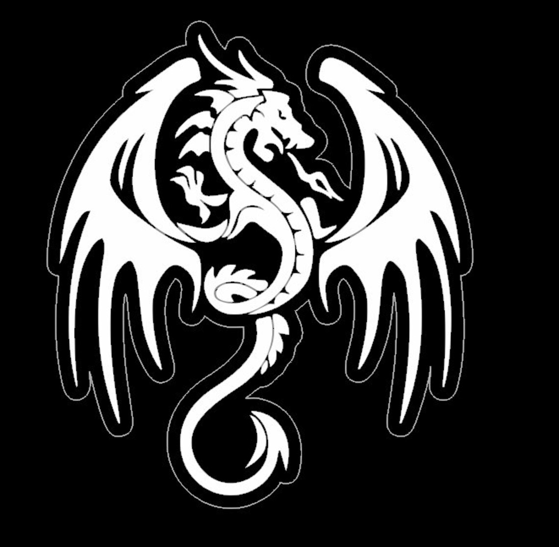 Dragon Car Decal Vinyl Window Bumper Laptop Car Emblem Graphic ...