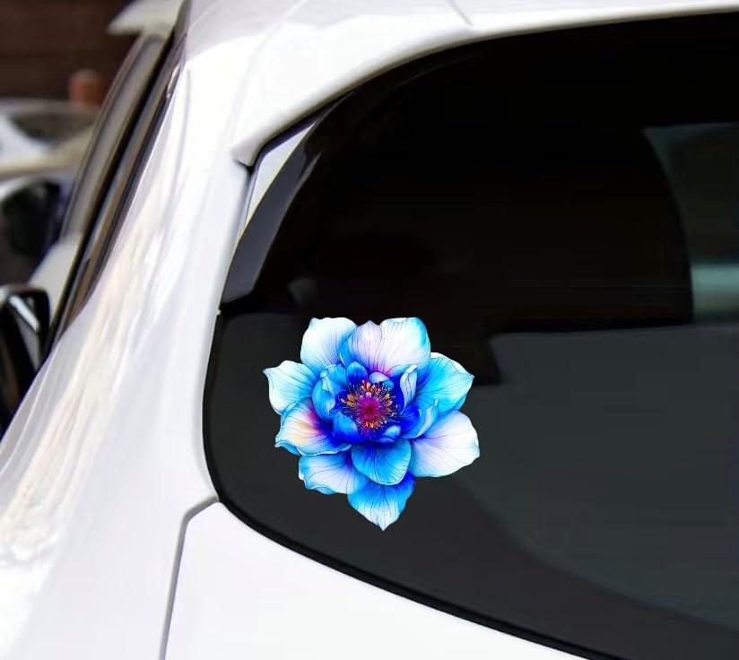 Holographic Flower Car Decal Stickers, Splendid Floral Decals ...