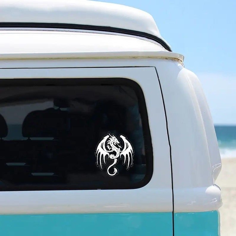 Dragon Car Decal Vinyl Window Bumper Laptop Car Emblem Graphic ...