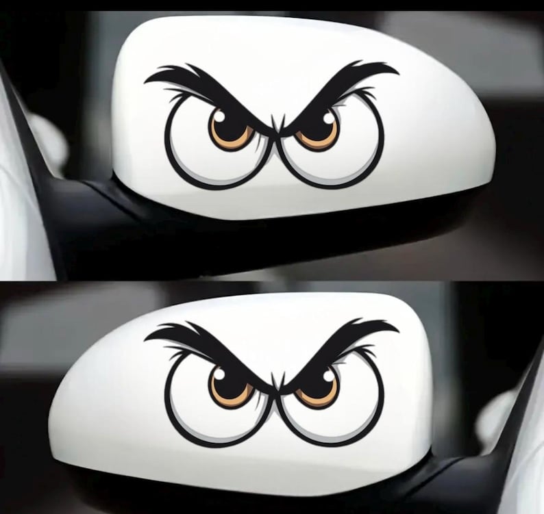 Cute Eyes Headlight Decals 1 Pair, Funny Decals for Truck Car Body ...