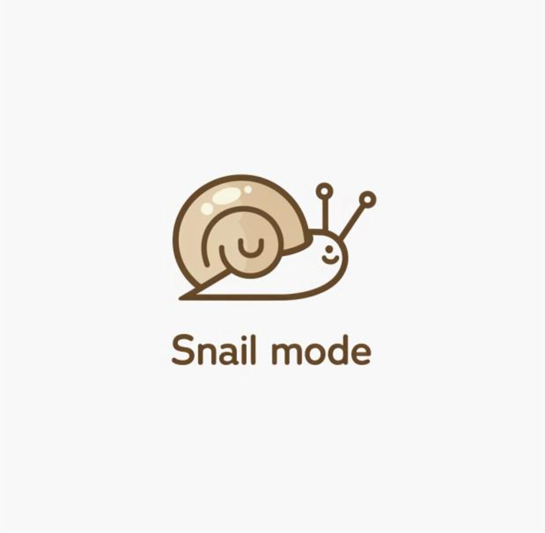 Snail Mode Funny Car Decal. Adorable Kawaii Vinyl Sticker for Slow ...