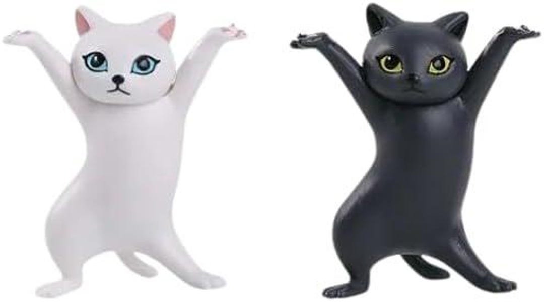 Cat Pen Holders, Cat Decoration for Desk Table Countertop, 3D Kitty Cat ...