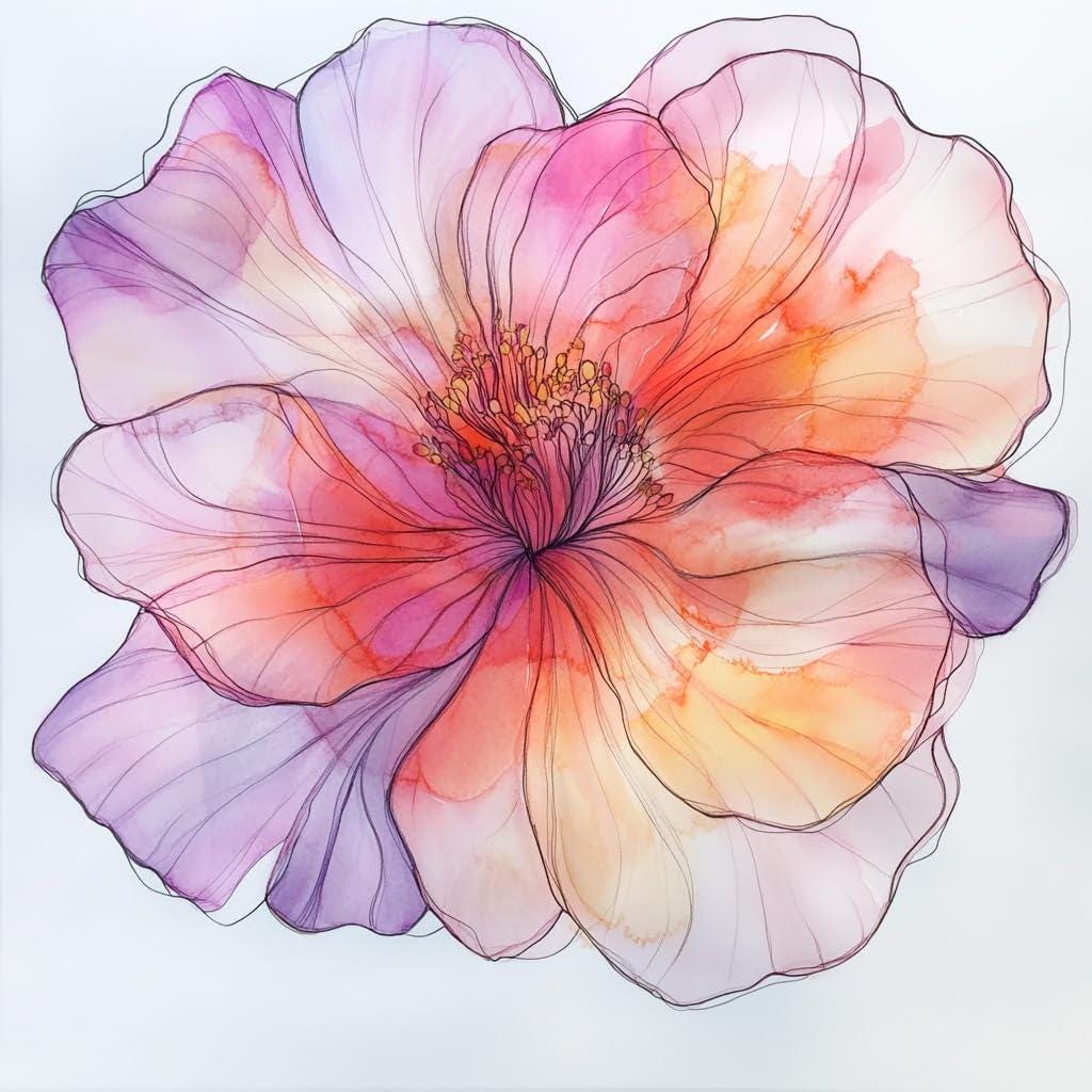 Holographic Flower Car Decal Stickers, Splendid Floral Decals ...