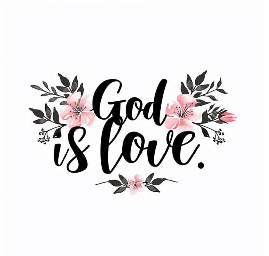 God is Love Car Sticker. Inspirational Christian Vinyl Decal for Cars ...