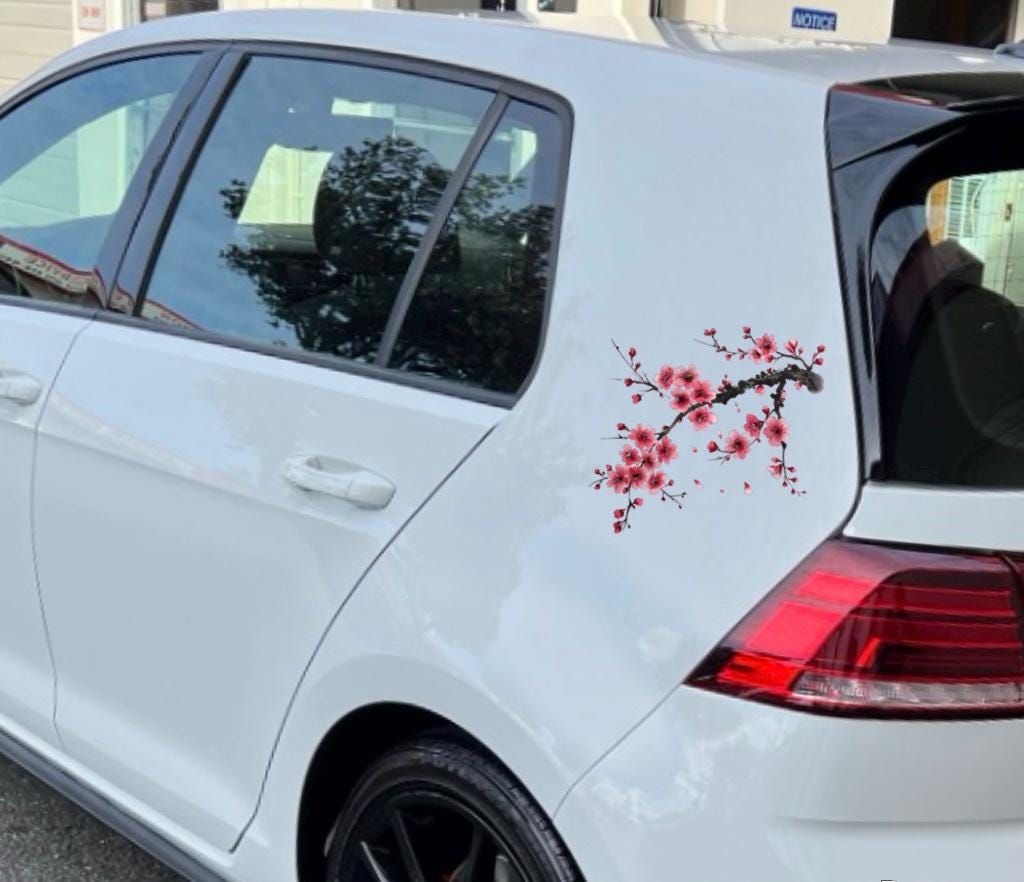 Cherry Blossom Car Stickers – Sakura Flower Decal for Vehicle ...