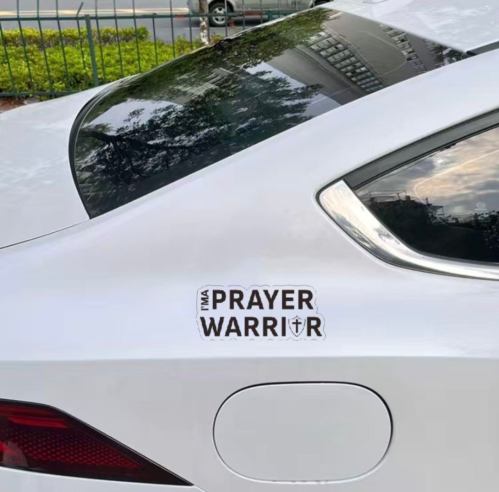 I Am a Prayer Warrior Vinyl Car Decal, Pray Scripture, Religious Faith ...