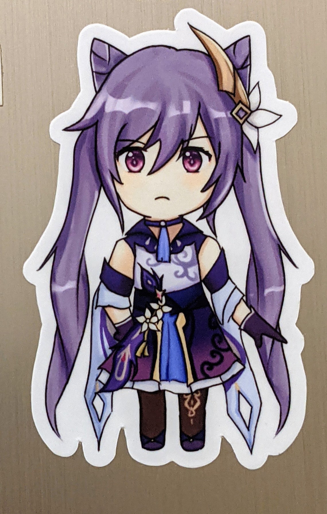 Genshin Impact Keqing Vinyl Sticker Water Resistant Die - Etsy