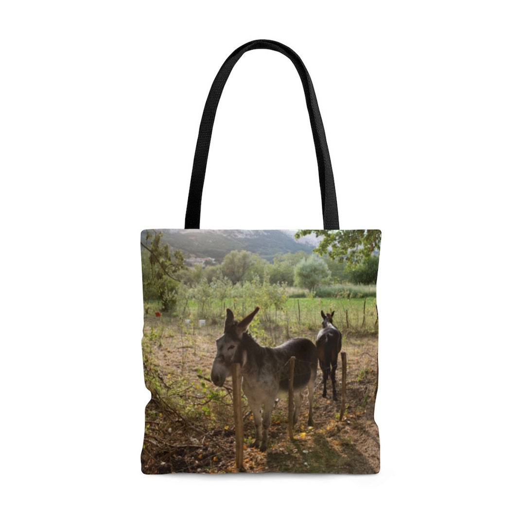 Cute DONKEYS Bag Funny Wildlife Burro Purse Beach Tote Book - Etsy