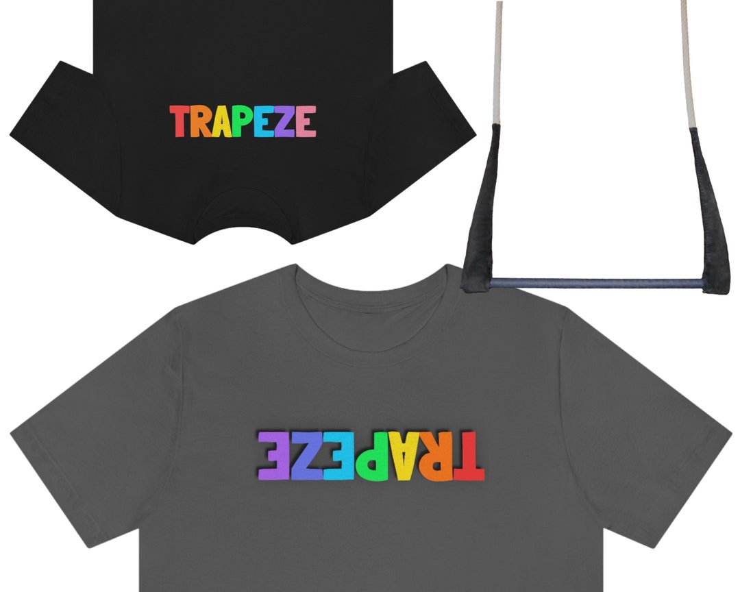 Mens TRAPEZE Shirt Upside Down Aerialist Shirt Mens Circus Shirt ...